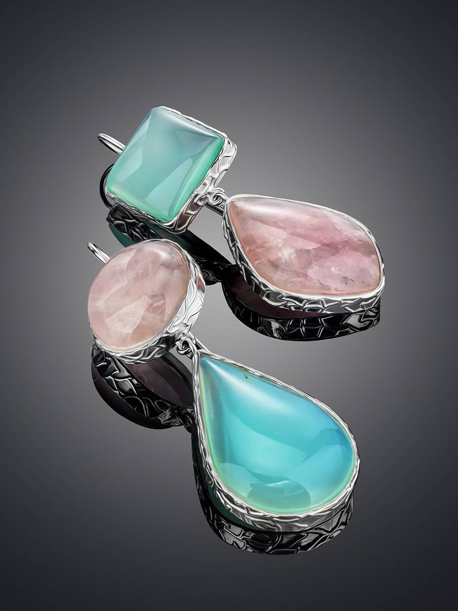 Серьги :: Серьги из серебра :: Красивые серьги из серебра и камней в ...